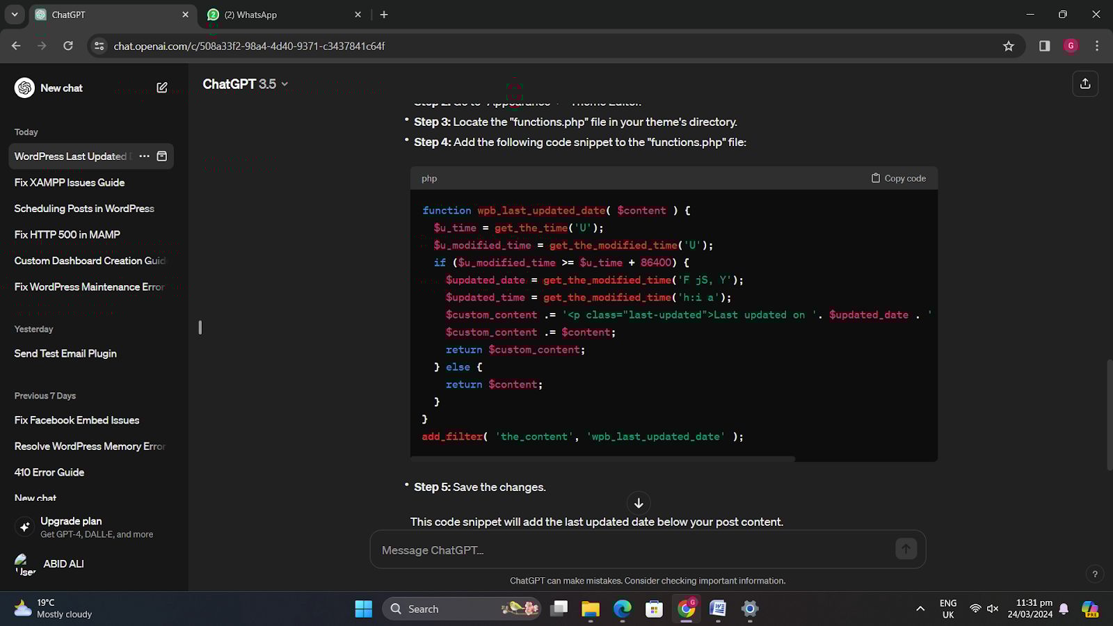 How To Show Last Updated Date on WordPress Posts and Pages | Host4Geeks LLC