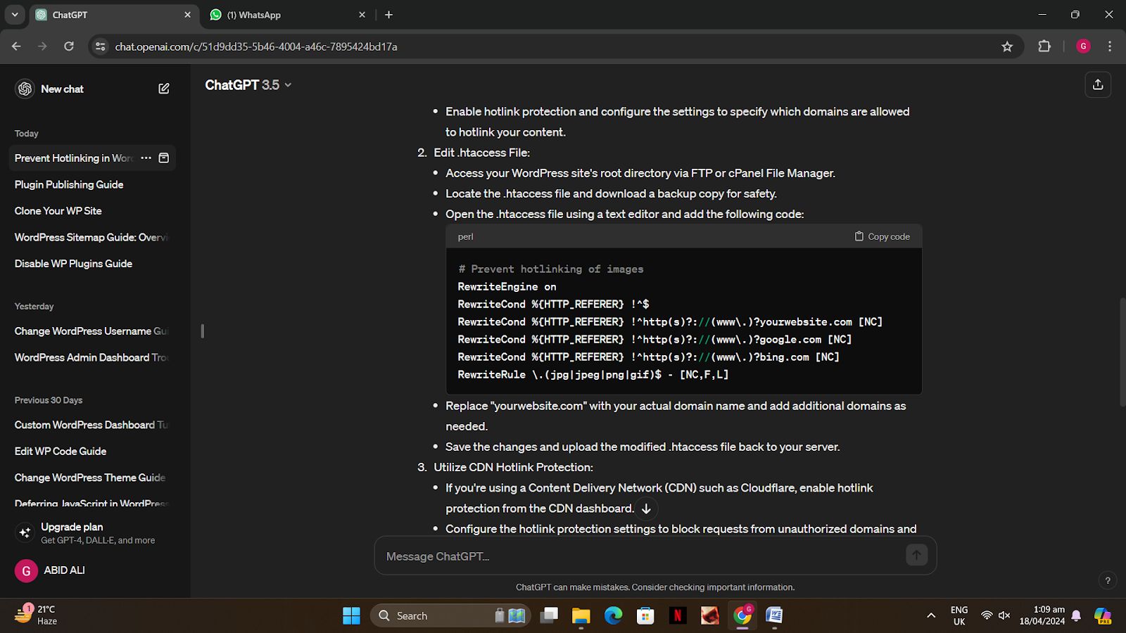 How to Prevent Hotlinking in WordPress | Host4Geeks LLC