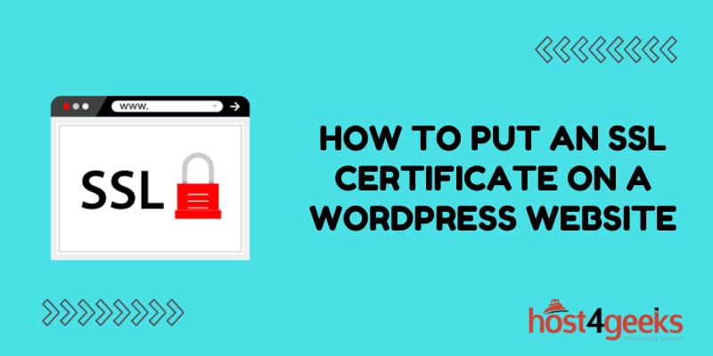 How to Put an SSL Certificate on a WordPress Website | Host4Geeks LLC