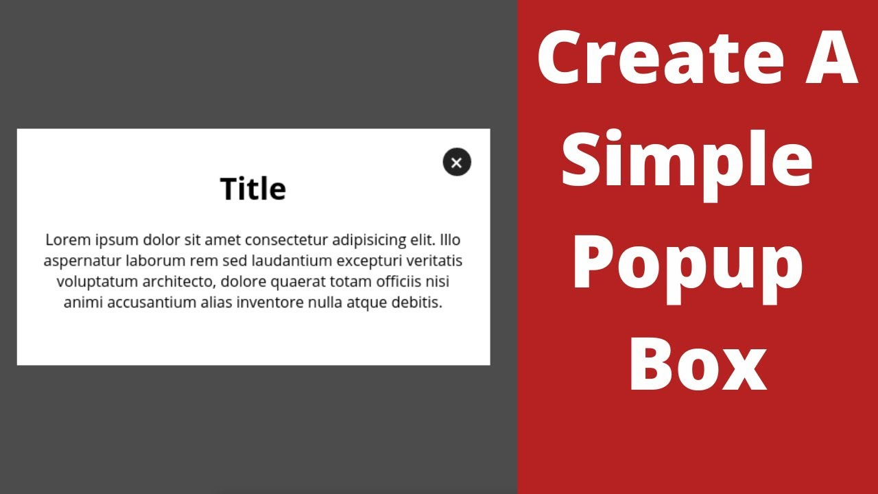How to Make a Pop-Up Box in Websites | Host4Geeks LLC