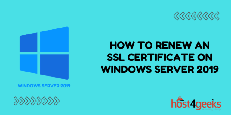 How to Renew an SSL Certificate on Windows Server 2019
