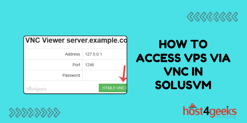 How to Access VPS via VNC in SolusVM | Host4Geeks LLC