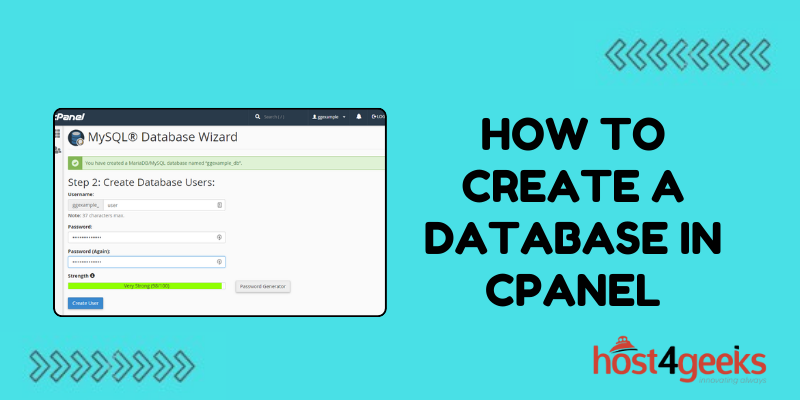 How to Create a Database in cPanel | Host4Geeks LLC
