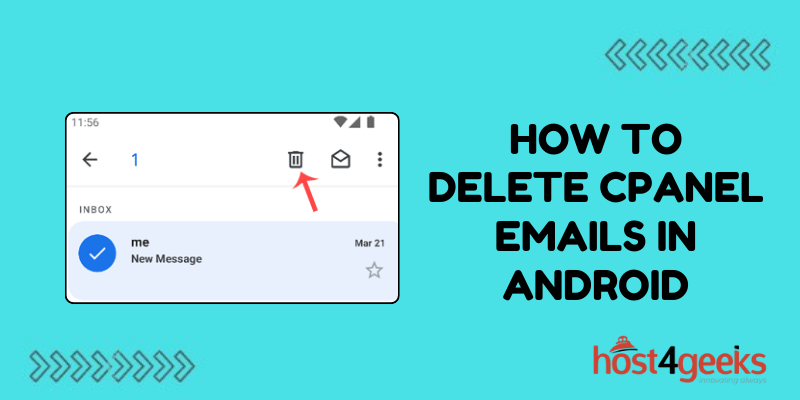 How to Delete cPanel Emails in Android | Host4Geeks LLC