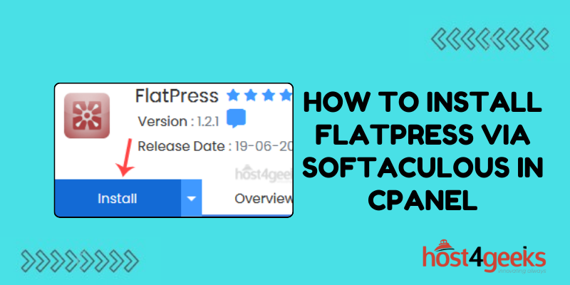 How to Install FlatPress via Softaculous in cPanel | Host4Geeks LLC