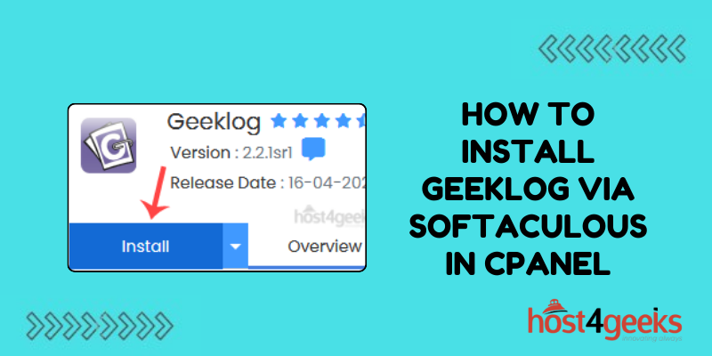 How to Install Geeklog via Softaculous in cPanel | Host4Geeks LLC
