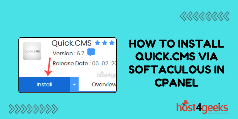 How to Install Quick.CMS via Softaculous in cPanel | Host4Geeks LLC