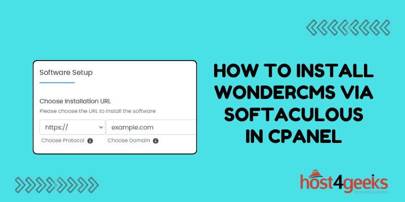 How to Install WonderCMS via Softaculous in cPanel | Host4Geeks LLC