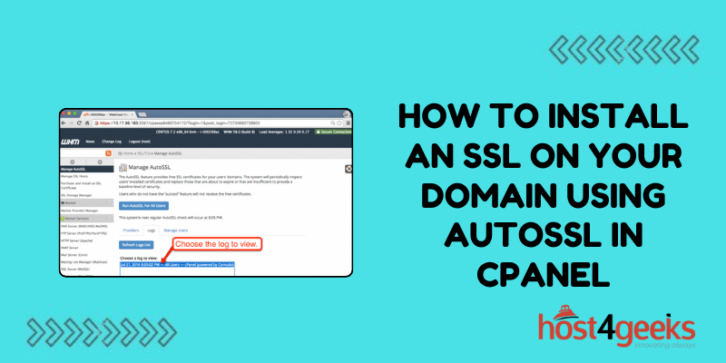 How To Install An Ssl On Your Domain Using Autossl In Cpanel