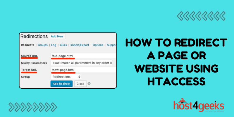 How to Redirect a Page or Website Using htaccess | Host4Geeks LLC