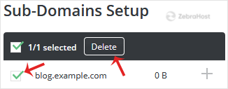 How to Remove Subdomain in DirectAdmin | Host4Geeks LLC