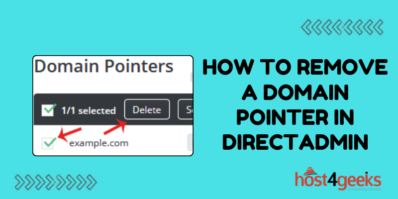 How to Remove a Domain Pointer in DirectAdmin | Host4Geeks LLC How to Remove a Domain Pointer in DirectAdmin | Host4Geeks LLC