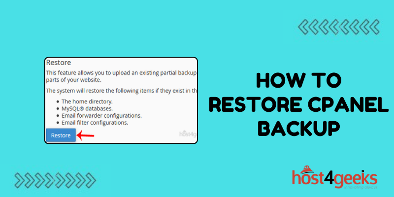 How to Restore cPanel Backup? | Host4Geeks LLC