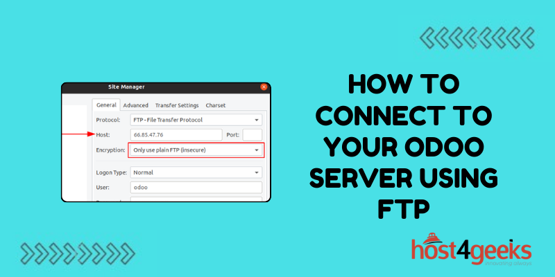 How to connect to your Odoo server using FTP? | Host4Geeks LLC
