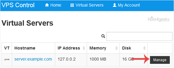 How To Startboot Your Vps In Solusvm Host4geeks Llc